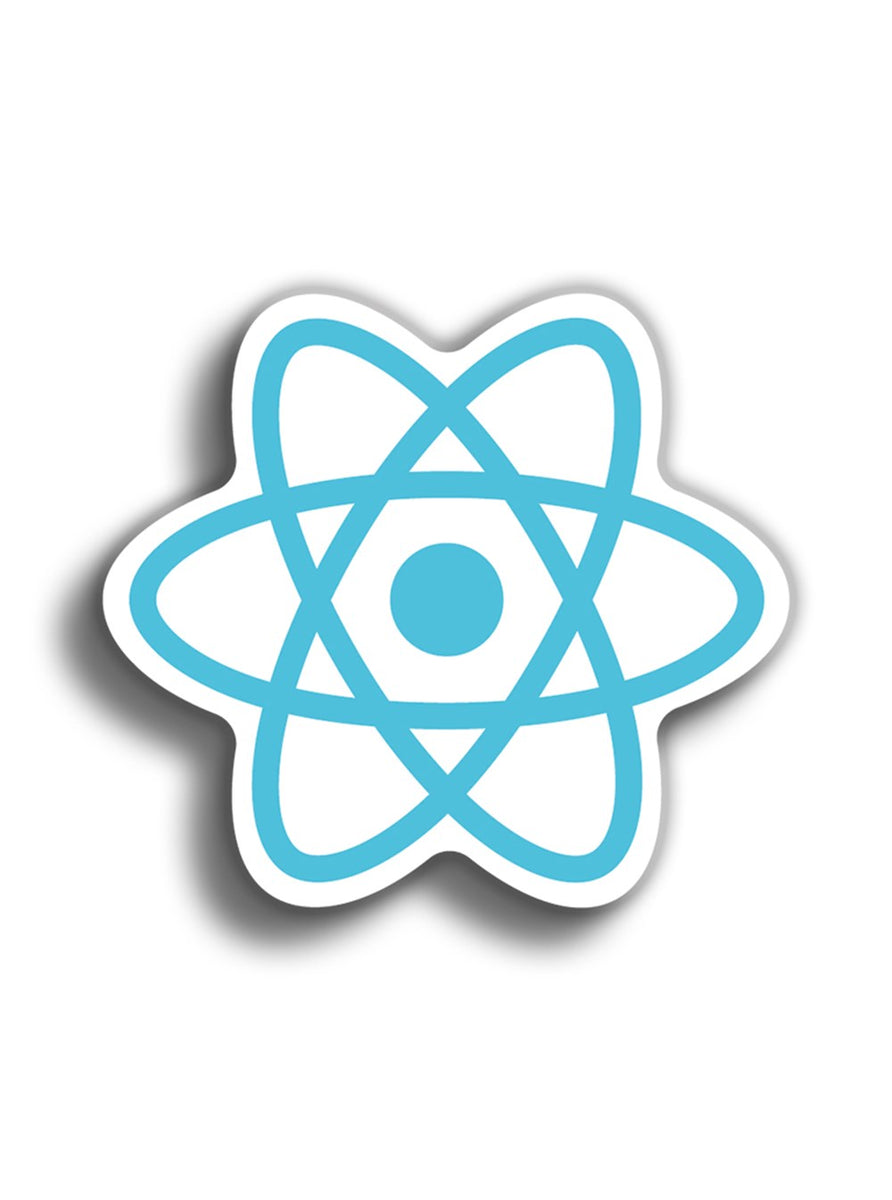 Atom 9x9 cm Sticker – Stickermess