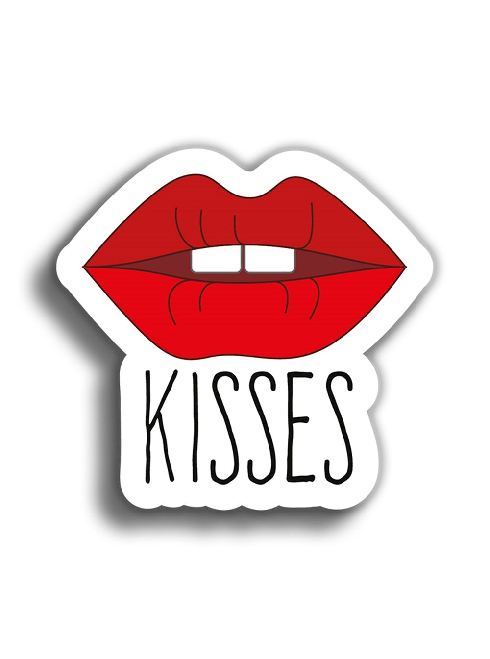 Kisses 10x10 cm Sticker – Stickermess