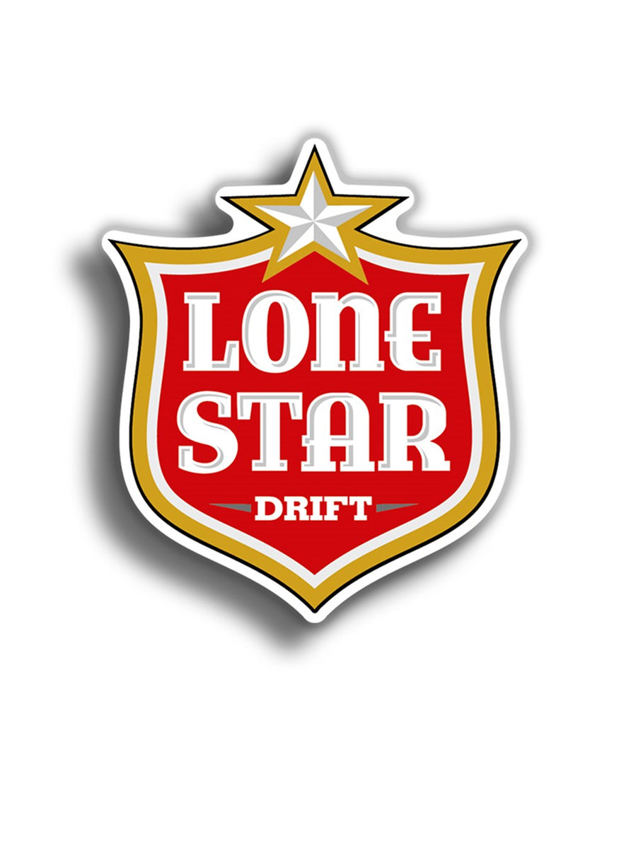 Lone Star Drift 9x8 cm Sticker – Stickermess
