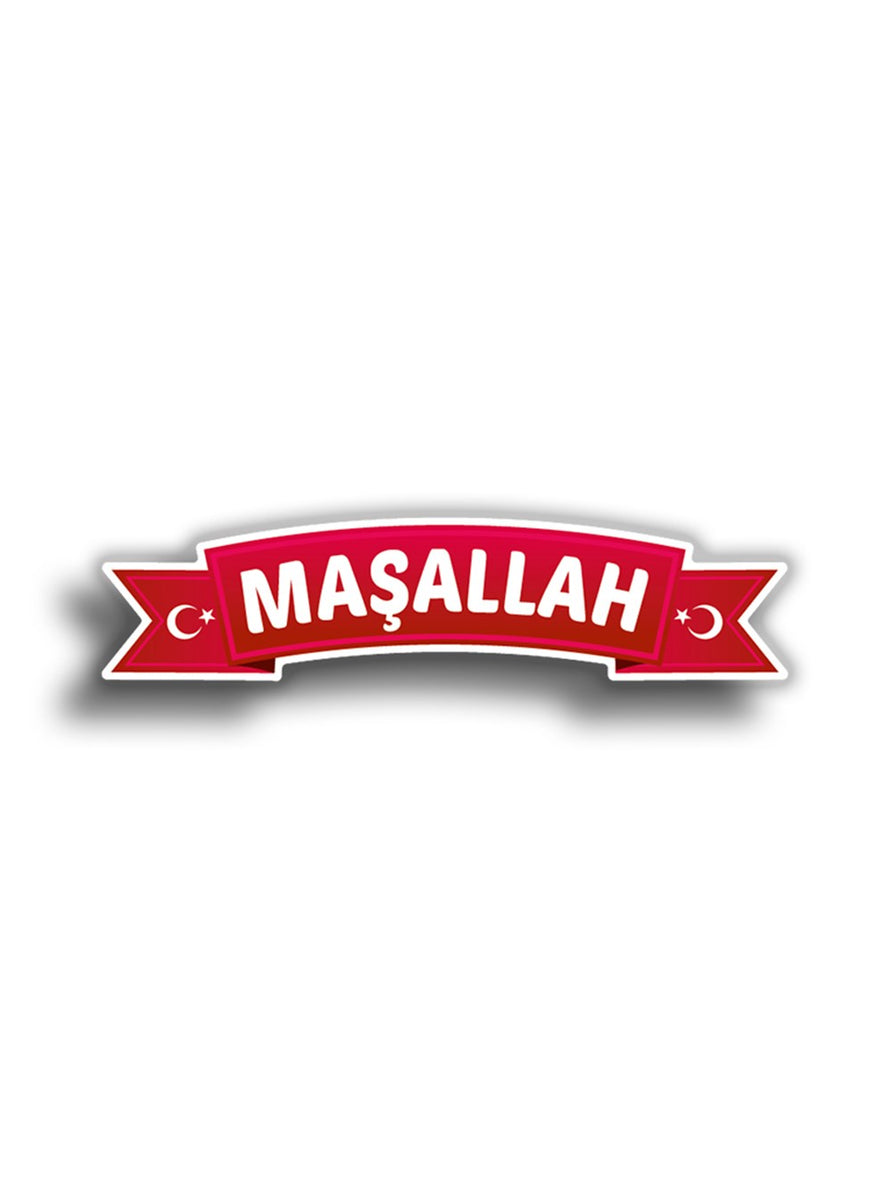 Maşallah 16x4 cm Sticker – Stickermess