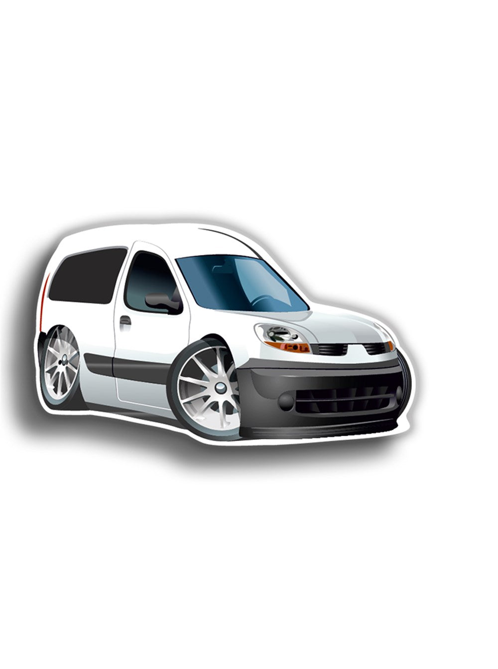 Renault Kangoo 12x7 cm Sticker – Stickermess